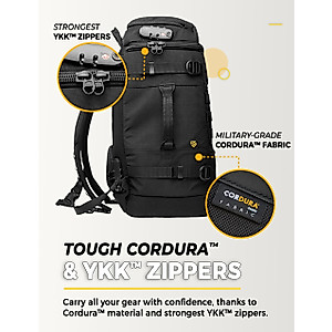 TradeSmart Range Backpack for Handguns, Ammo & Shooting Gear with 3 Lockable Compartments, Ear & Eye Protection Kit Optional