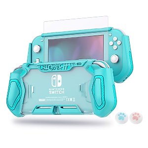 Switch Lite Protective Case for Nintendo Daily Gift (Ergonomic /Sturdy /Full Protection) Gift Idea Family Happy Hours Turquoise