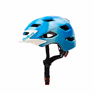 OnBros Kids Bike Helmet - Bike Helmet for 5-14 Boys or Girls with Visor, Children Bicycle Helmet for Skateboard Mountain Scooter Road Cycling, Lightweight and Adjustable 50-57CM