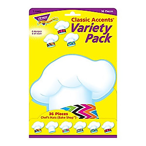 TREND ENTERPRISES, INC. Chef's Hats The Bake Shop Classic Accents VAR. Pk, 36 ct