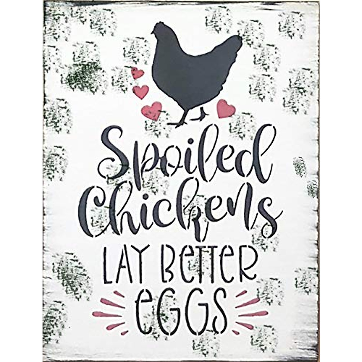 nonbrand Tin Sign Chicken Coop Sign Farmhouse Farm Spoiled Chickens Lay Better Eggs Free Run Funny Home Decor Sign8x12 inches/20x30cm