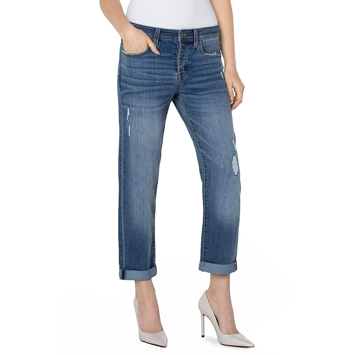 Liverpool Keeper Boyfriend Rolled Cuff in Sprague Sprague 8