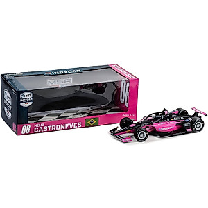 Dallara IndyCar #06 Helio Castroneves AutoNation Meyer Shank Racing NTT IndyCar Series (2023) 1/18 Diecast Model Car by Greenlight 11196