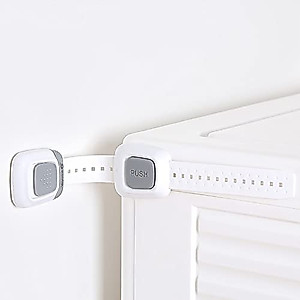 YEYA Baby Proofing Upgraded No Drill Furniture Wall Anchor Child Safety Cabinet Strap Locks 4 Pack