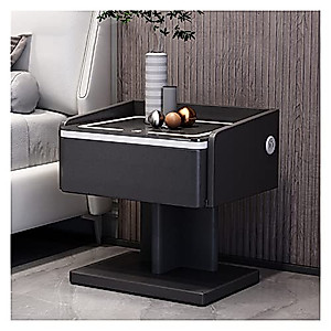 N/A Table Chevet Intelligente avec Chargeur USB Pour Chambre Coucher Lumière LED armoire (Color : D, Size : 1)