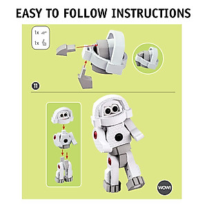 Bloco Toys 3 In 1 Galactic Mission | STEM Toy | Astronaut Spacecraft, Shuttle Rocket | DIY Building Construction Set (210 Pieces)