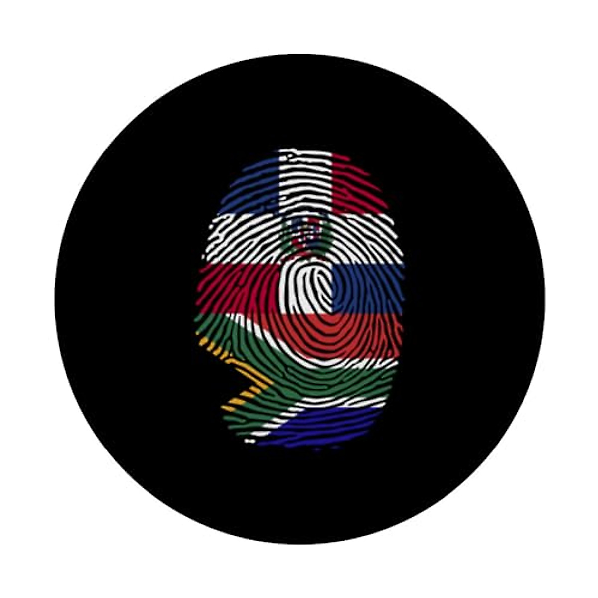 Dominican South Africa Fingerprint Dominicana South African PopSockets Standard PopGrip
