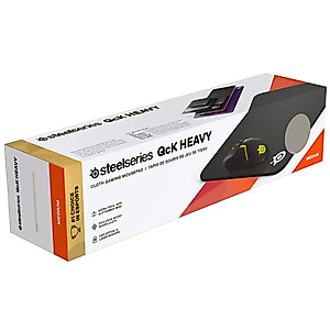 SteelSeries QcK Heavy - Cloth Gaming Mouse Pad - extra thick non-slip rubber pad - exclusive microfiber surface - size M