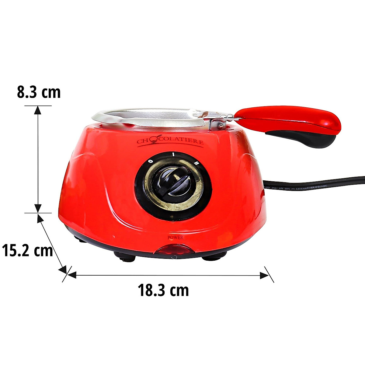 Chocolatiere - Electric Chocolate Melting Pot in Red