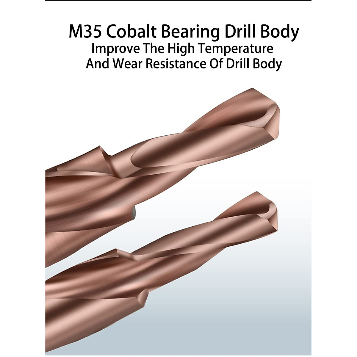 M35 HSS-CO Cobalt Two Stage Step Drill Bit Screw Counterbore Twist Countersink Drill for Stainless Drilling and Chamfering (M3 180)