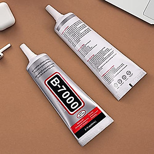 B-7000 50ml Glue with Precision Tips Adhesive Glue for Craft DIY Jewelry Phone Screen Repair RC Tires Paste 2 Pack