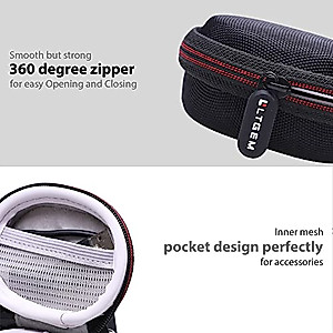 LTGEM Hard Storage Earbud Case for Beats Studio Buds True Wireless Noise Cancelling Earbuds or Sony WF-1000XM4 Industry Leading Noise Canceling Truly Wireless Earbud Headphones - Black