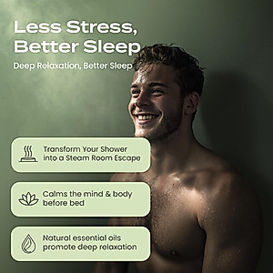 BodyRestore Shower Steamers Aromatherapy 15 Packs - Gifts for Mom, Gifts for Women and Men, Shower Bath Bombs, Tea Tree Essential Oil, Stress Relief and Relaxation