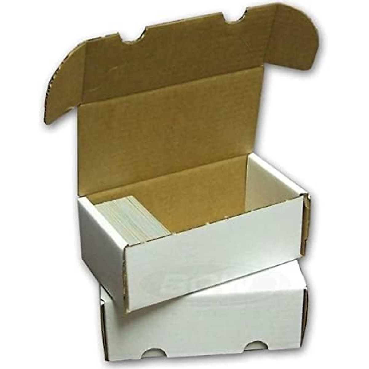 BCW 400 Count Trading Card Storage Box - 4ct | Cardboard Organizer for Baseball, Basketball, Football Cards, MTG, Pokemon | Card Game Storage & Protection | Card Storage Box | Assembly Required