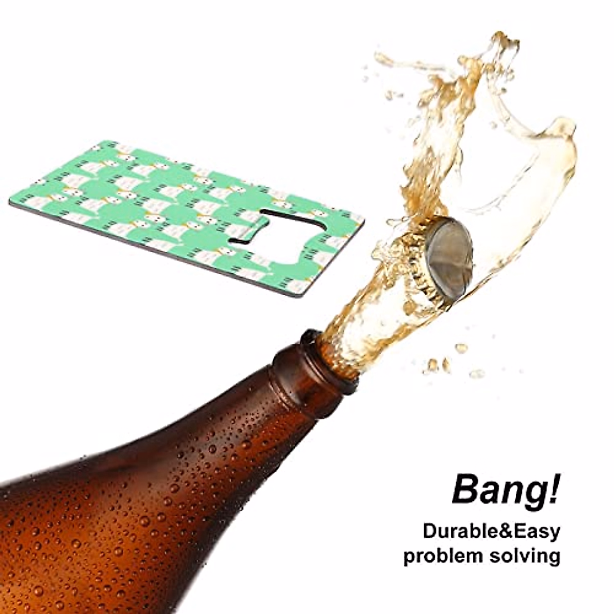 Farm Sheep Credit Card Bottle Opener Stainless Steel Flat Beer Wine Bottle Opener for Party Wedding Favor