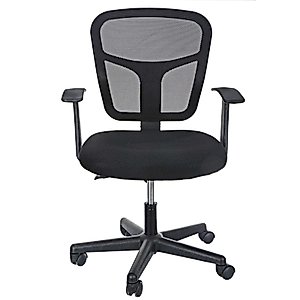 JTSQ Mesh Office Chair Adjustable Swivel Computer Desk Task Black Gaming Chair Office Chair Gaming Desk Computer Chair High Chair Home Office Desk Chairs Office Chairs Home Office Office furnitu