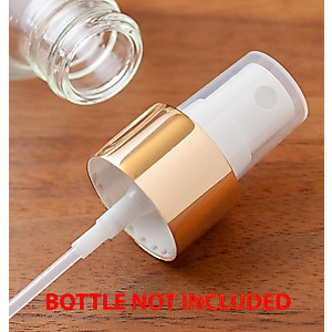 24-410 Gold Fine Mist Spray Top Closure, 6.875 inch dip tube length (12 PACK)