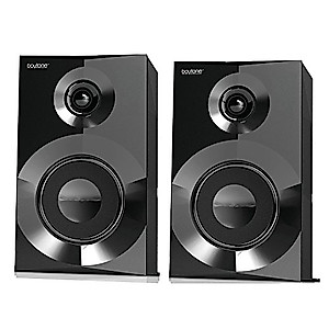 Boytone BT-210FB Wireless Bluetooth Stereo Audio Speaker with Powerful Sound, Bass System, Excellent Clear Sound & FM Radio, Remote Control, Aux-In Port, USB/SD/for Phone's, Laptops, Black, 30 W