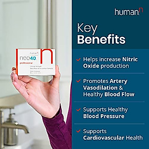 humanN Neo40 Professional - Daily Heart & Circulation Support - Methylfolate, Beet Root Powder, Hawthorn Berry, L-citrulline - 60 Dissolvable Tablets