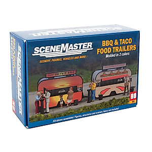 Walthers SceneMaster BBQ & Taco Food Trailers - Kit