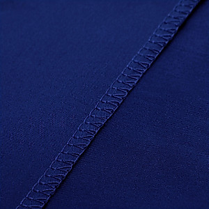 NTBAY 2 Pack Cotton 13" x18" Pillows with Toddler Microfiber Pillowcases, Soft Kids Crib Pillows for Sleeping with Zippered Baby Travel Pillow Cases in Daycare Preschool, Navy Blue