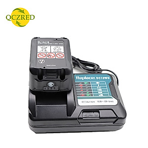 QCZRED 12V 2000mAh BL1021B Li-ion Battery with DC10WD Charger Replace for BL1016 BL1015 BL1020B Replace for Makita Tool DF031D DF0331D TD110D JR103D JR105D HSS01D MP100DZ HP332D DC10SB