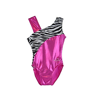 Obersee - O3GL033CL - Girl's Girls Gymnastics Leotard - Pink Zebra | Child (8-10 Years)