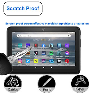 KXOYJAD 2 Pack Screen Protector for 7 2022 Kids 7” Tablet, Tempered Glass Film