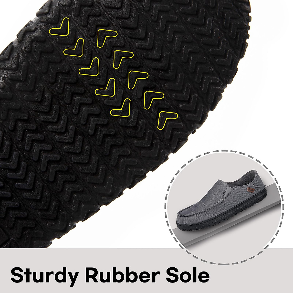 LongBay Men's Moccasin Slippers Cozy Breathable Memory Foam House Shoes for Indoor Outdoor Gray, 11