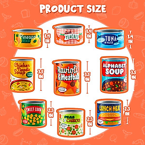 JOYIN 12Pcs Grocery Pretend Play Can Toy, Kids Groceries Fake Tood, Toddler Play Food Boxes and Cans, Best Stocking Stuffers for Christmas