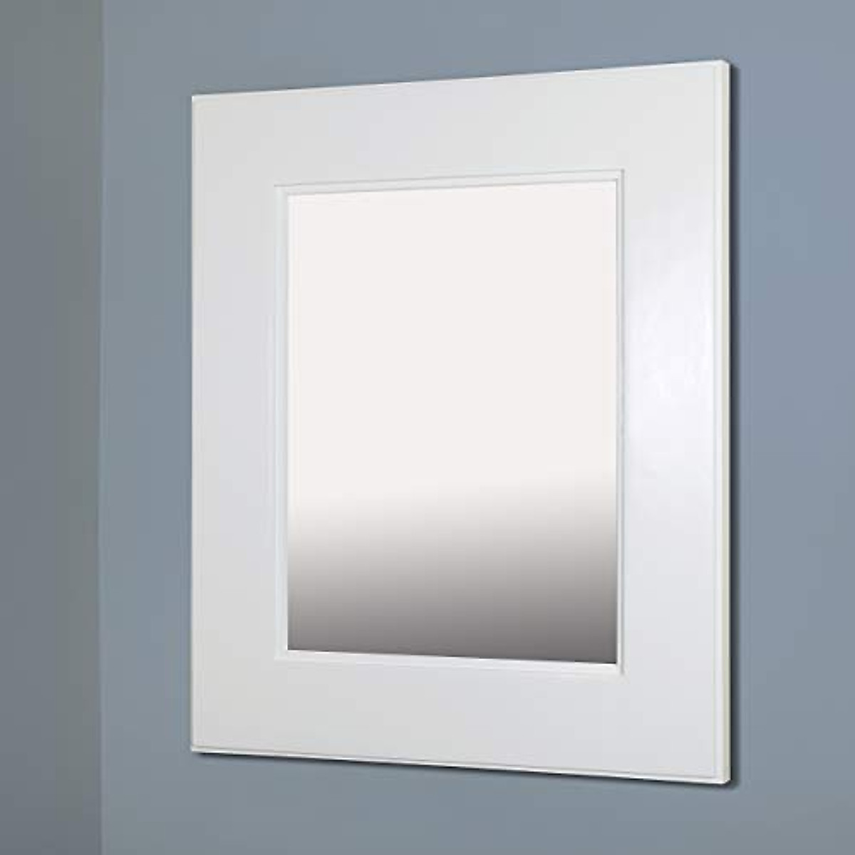 Fox Hollow Furnishings 13” x 16” Mirrored Medicine Cabinet (Shaker White)