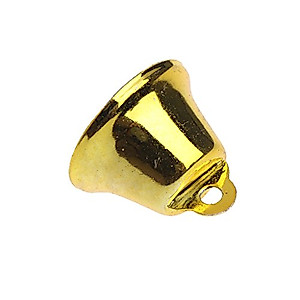 Dft 10PCS Multi-Color Pet Bird Bells Wind Chimes for Parrot Toy DIY Stainless Steel