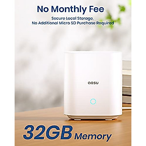 AOSU Solar Security Cameras Wireless Outdoor, 2K QHD Battery Powered Home Security System, 4 Cameras Kit with 166° Ultra-Wide View, Forever Power, Spotlight Camera, 32G Local Storage, No Monthly Fee