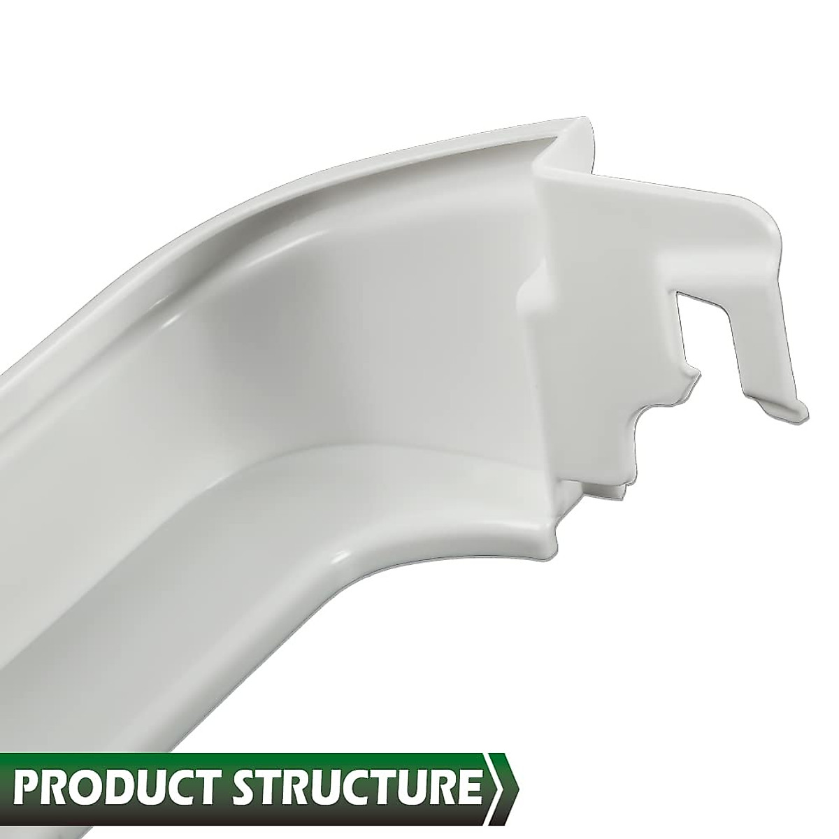 GRAND ORANGE Door Top Bin Shelf Compatible with Frigidaire or Kenmore Refrigerator Fit 240338001 White