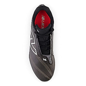 New Balance Unisex BurnX4 Lacrosse Shoe, Black/Blacktop, 13 Wide US Men