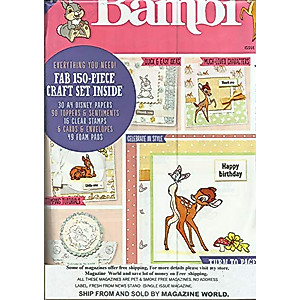 Disney Bambi Magazine, FAB 150-Piece Craft Set Inside * Make Caerds Today 2020