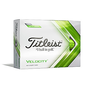 Titleist Velocity Golf Balls Matte Green 1 Dozen