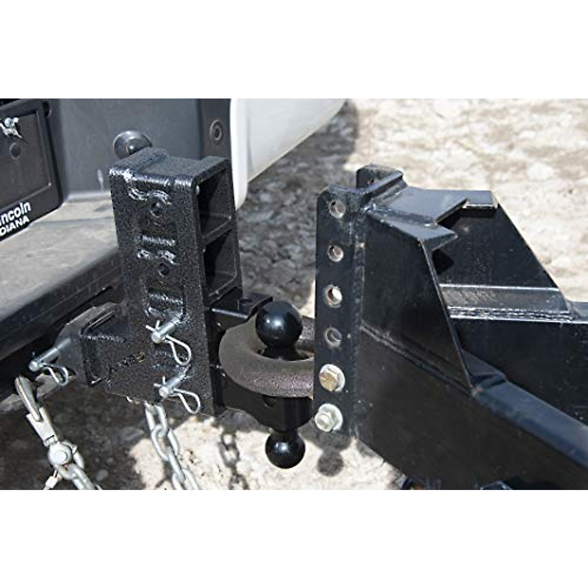 GEN-Y GH-624 MEGA-Duty Adjustable 9" Drop Hitch with GH-061 Dual-Ball, GH-062 Pintle Lock for 2.5" Receiver - 21,000 LB Towing Capacity - 3,000 LB Tongue Weight