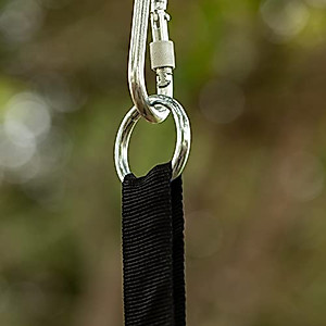 Indoor and Outdoor Patio Playground Kids Fun Hanging Mesh Fabric Tree Swing with Adjustable Strap (Green)