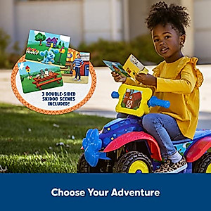 Kid Trax Blues Clues & You! Skidoo Toddler Electric Quad Ride On Toy, 6 Volt, Kids 1.5-2.5 Years Old, Max Rider Weight 44 lbs, Blue,Blue/Red
