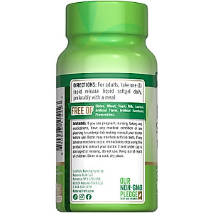 Nature's Truth Biotin 10,000mcg | 100 Softgels | Non-GMO Gluten Free Supplement