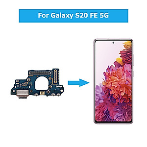 Duotipa [New] USB Charger Dock Connector for Samsung Galaxy S20 FE 5G USB Charging Port Flex Cable Replacement for G781B G781V Charger Dock Board Connector
