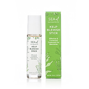 Sea El Kelp Blemish Stick Skincare Pimple Blackhead & Acne Spot Treatment Witch Hazel Rosemary & Tea Tree Oil Serum & Skin Toner for Women & Men, All Skin Types - .33 oz