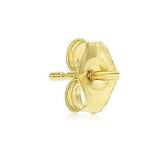 14k Yellow Gold Freshwater Cultured Drop Pearl Earring (Pink)