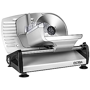 Meat Slicer 200W Electric Deli Food Slicer with Removable 7.5" Stainless Steel Blade, Adjustable Thickness Meat Slicer for Home Use, Child Lock Protection, Easy to Clean, Cuts Meat, Bread and Cheese
