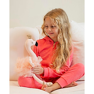 Plush Ballerina Flamingo Stuffed Animal for Girls Kids Birthday Gifts and Decor