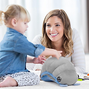 Airsnigi 2 Pieces Insect Plush Toys Pill Bug Stuffed Soft Animals Pillow Soft Deep Sea Insect Doll Pillow Kids Toys Girls Boys Gift - Grey 30cm/12inch