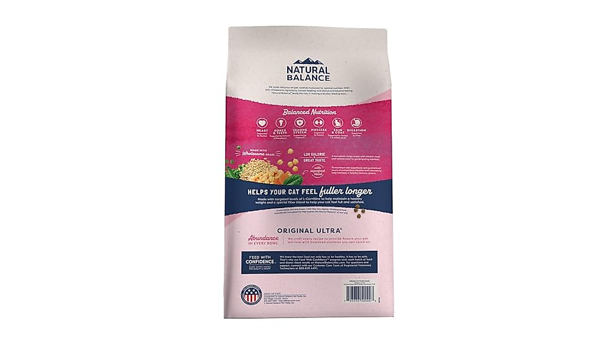 Natural Balance Fat Cats Low-Calorie Dry Cat Food for Overweight Cats