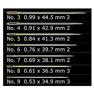 Clover Dome Threaded Bundle Needle Case, 75, Multiple 4