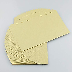 ai-natebok Notebook Paper Refill Paper, A6 Loose-leaf Papers for 7 Inches Refillable Travel Journal, 6 Hole 160 Sheets (320 Pages) 3.75 by 6.75 Inches Blank Page Filler Craft Paper from